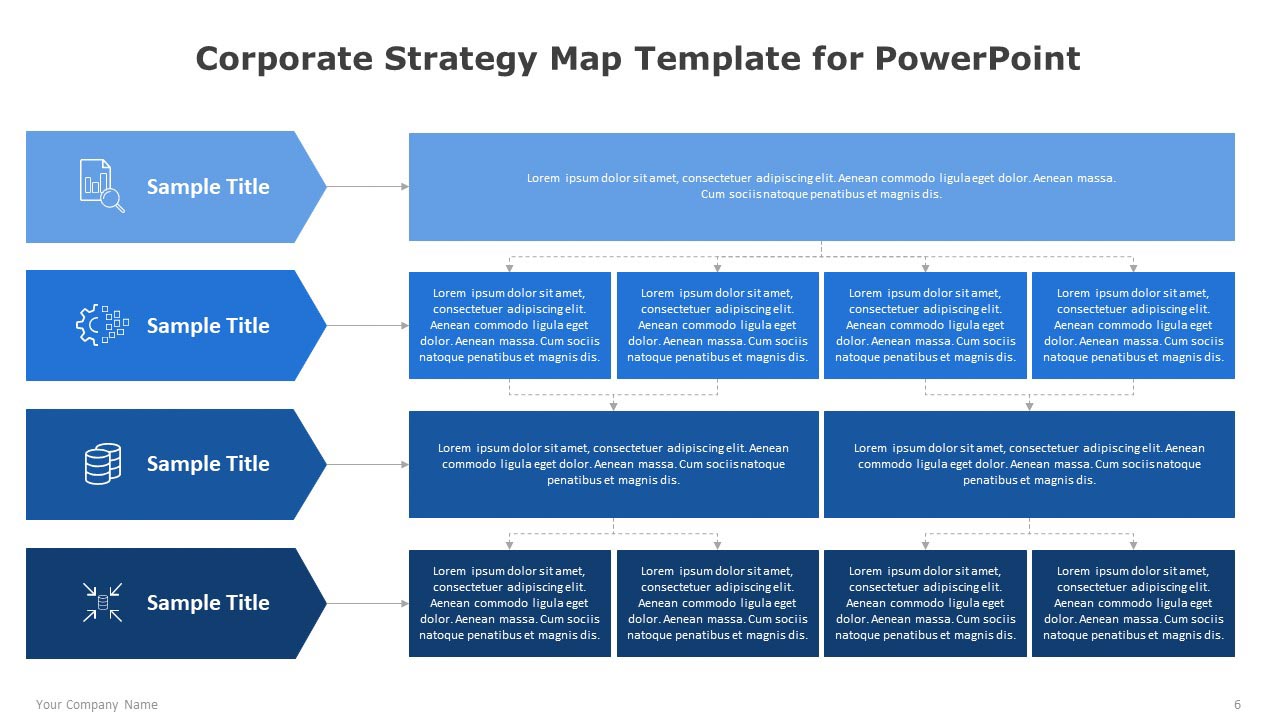 Corporate Strategy Map Template for PowerPoint – Strateful