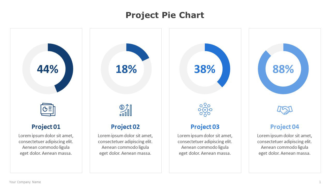 Project Pie Chart PPT Template – Strateful