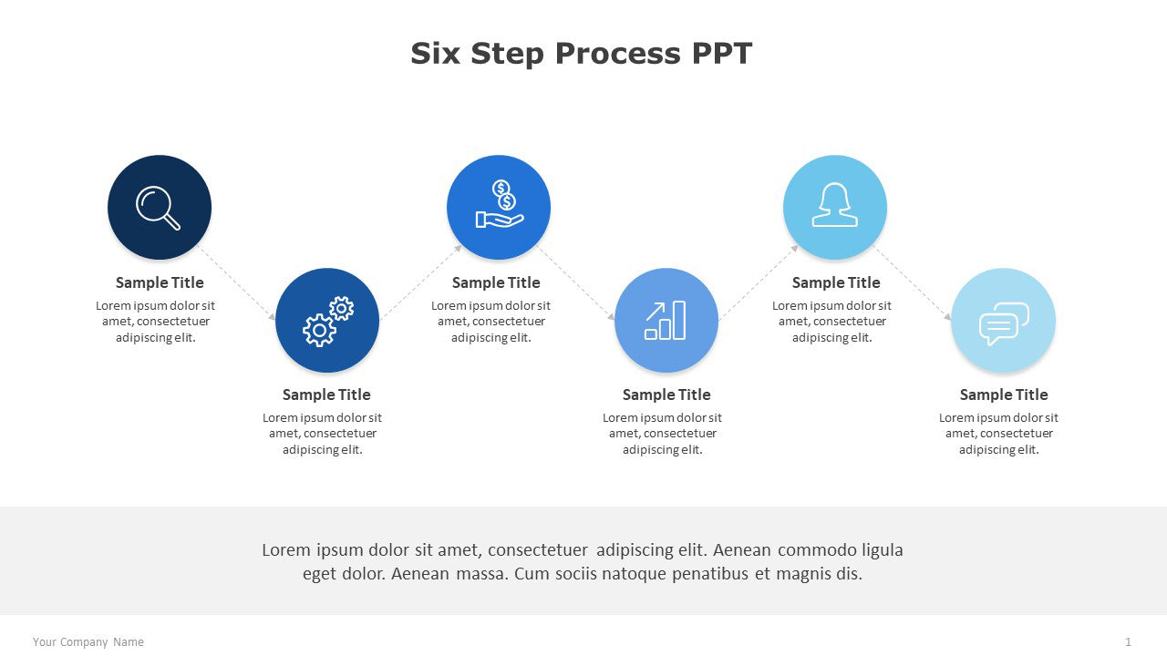 Six Step Process PPT – Strateful